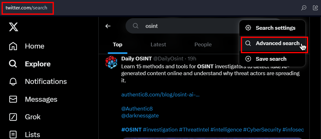 Guide: OSINT gathering on X, Twitter | Authentic8